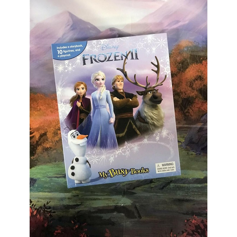 Disney Frozen 2 My Busy Books Cake Topper 10 Figurines, Playmat ...