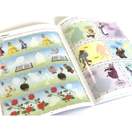 Disney Princess Sticker Book Treasury 350 Reusable Stickers + Sparkle Gift