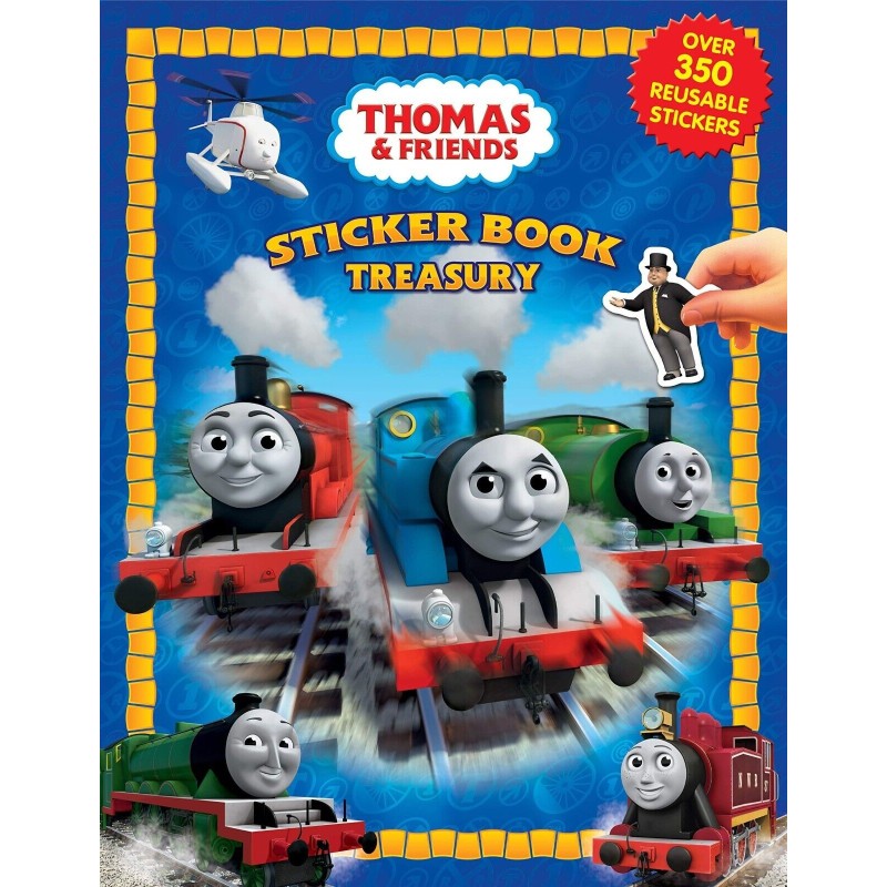 Thomas and Friends Sticker Book Treasury Over 350 Reusable Stickers Kid ...