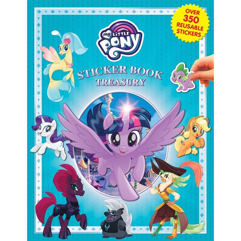 My Little Pony Sticker Book Treasury Over 350 Reusable Stickers Kids ...