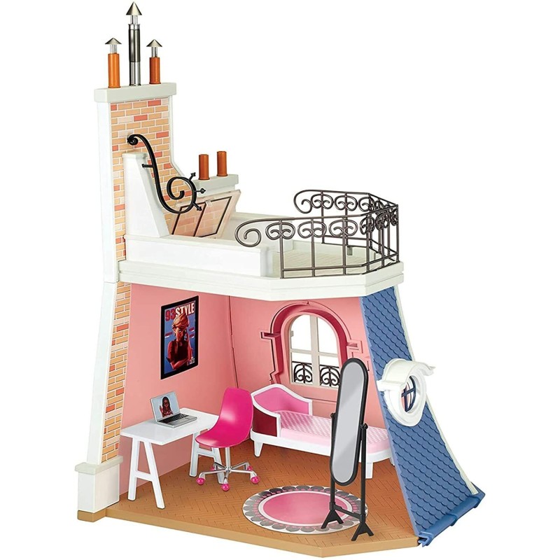 Miraculous Ladybug Marinette's 2 in 1 Balcony Bedroom Playset 60cm 2 ...