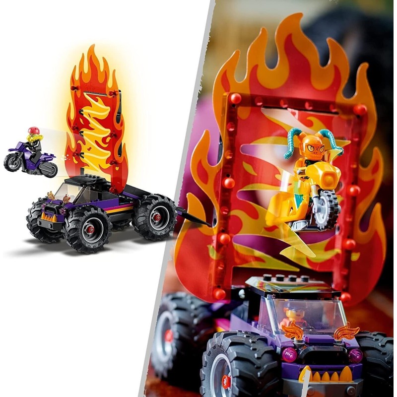 LEGO City Double Loop Stunt Arena 60339 Monster Truck Playset ...