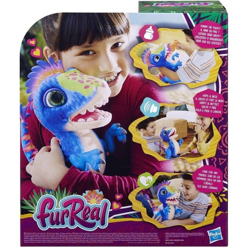 furReal Munchin Rex Blue Baby Dino Interactive Robotic Pet Dinosaur Toy ...