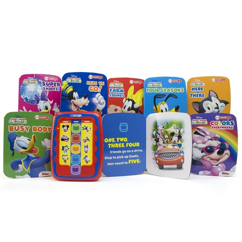 Mickey Mouse Clubhouse Electronic Story Me Reader Jr & 8 Book Library ...