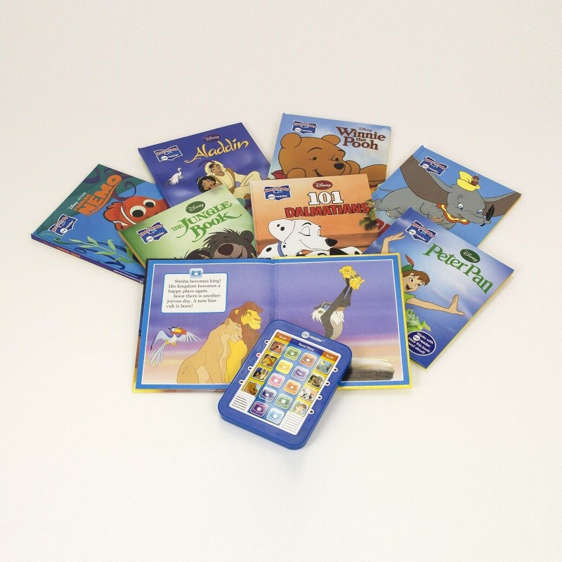 Disney Classic Electronic Story Me Reader 8 Books Aladdin Pooh Dumbo ...